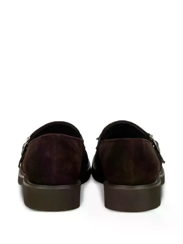 LUCA GROSSI Buckle-fastening Fringed Loafers