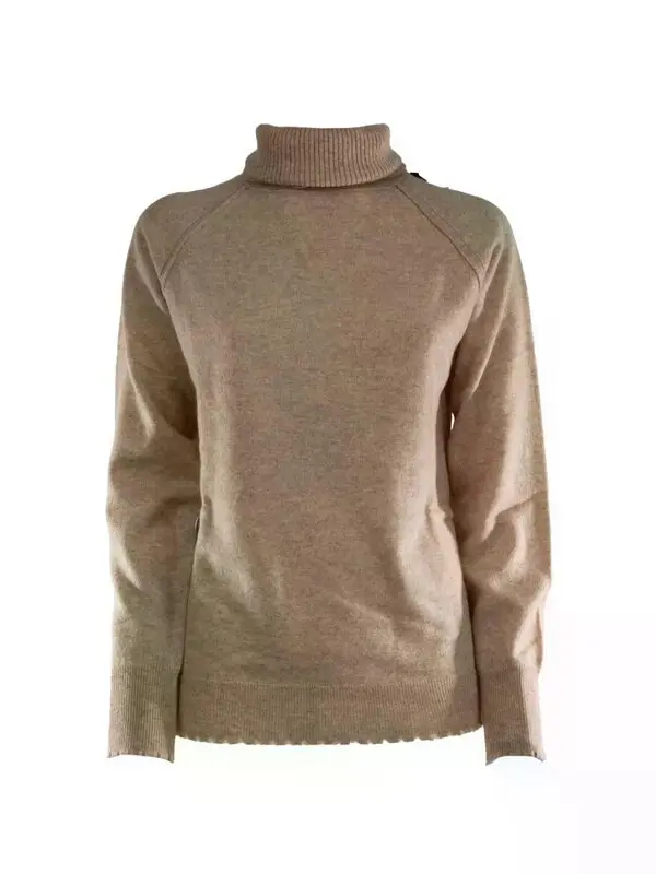 EMMA E GAIA Roll-neck Raglan-sleeve Sweater - Neutrals