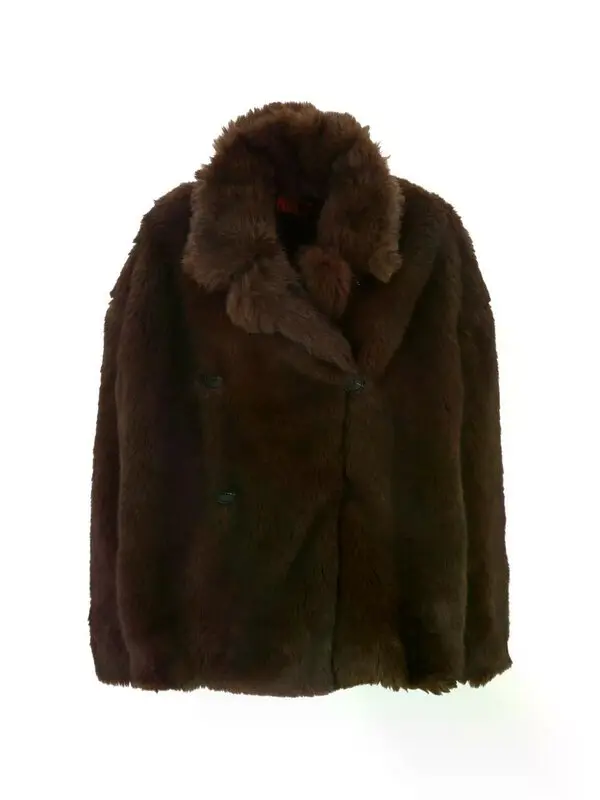 THELATEST Faux-fur Double-breasted Jacket