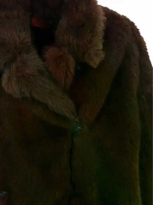 THELATEST Faux-fur Double-breasted Jacket