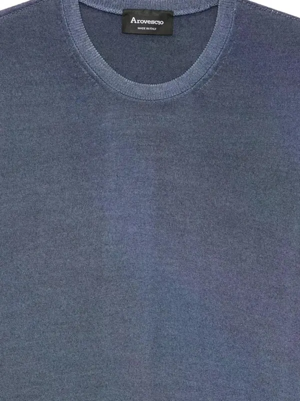 AROVESCIO Fine-knit Crew-neck Sweater
