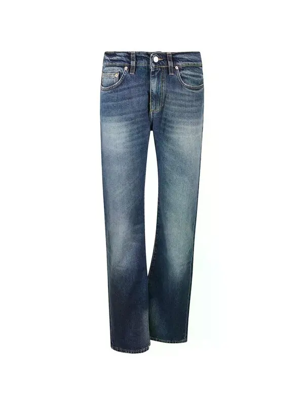 DONNA BRASIL Faded Straight-leg Jeans