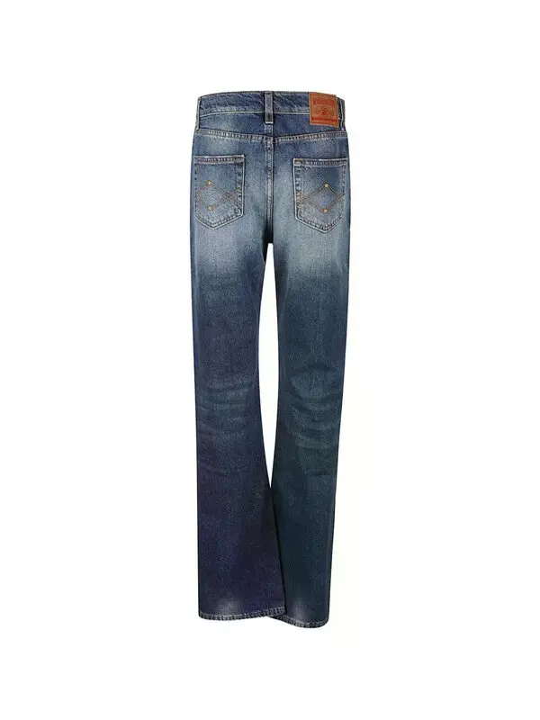 DONNA BRASIL Faded Straight-leg Jeans