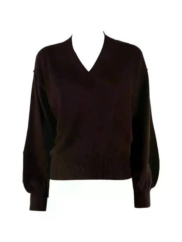 EMMA E GAIA V-neck Drop-shoulder Sweater