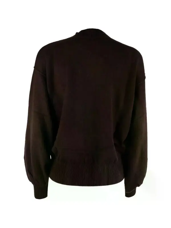 EMMA E GAIA V-neck Drop-shoulder Sweater