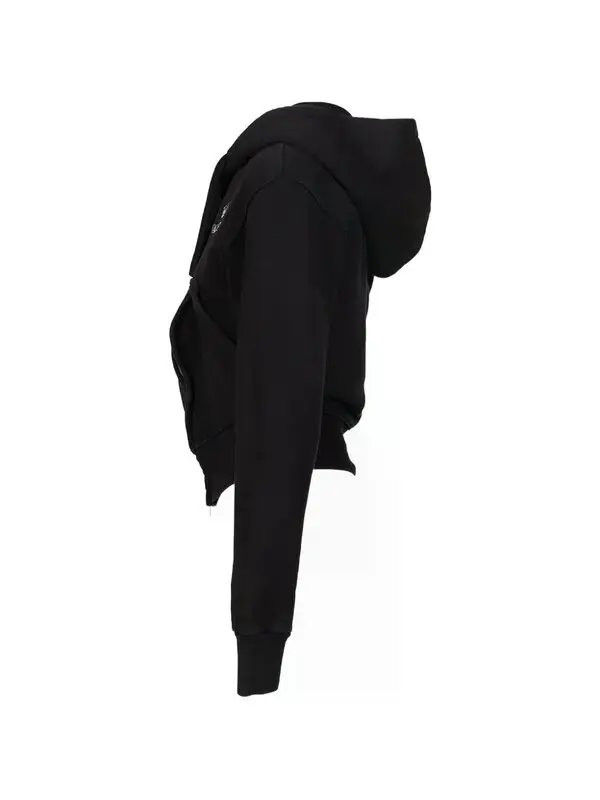 Vaquera Logo-print Twisted Hoodie