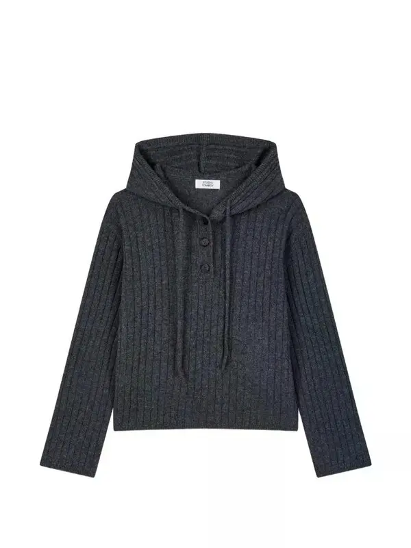 STUDIO TOMBOY Ribbed-knit Hoodie