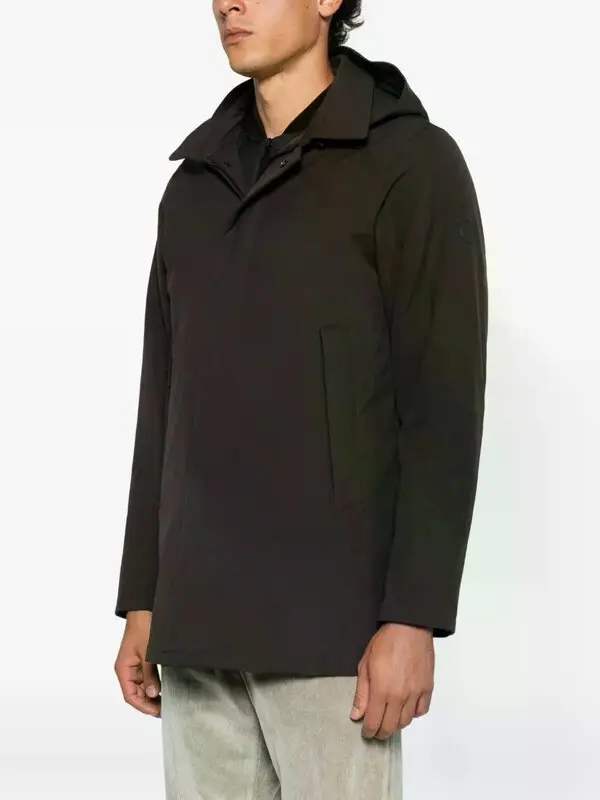 PEOPLE OF SHIBUYA Hachiko Hooded Zip-up Coat - Brown