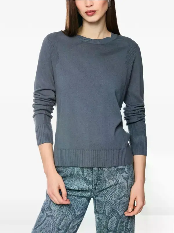 MARCCAIN Ribbed-knit Crew Neck Sweater