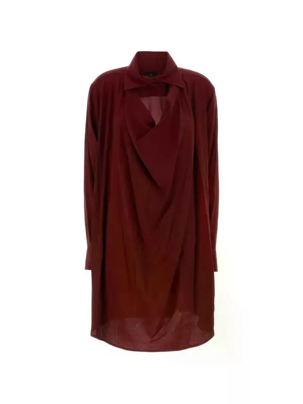 VIVIENNE WESTWOOD Square Draped Mini Dress - Red