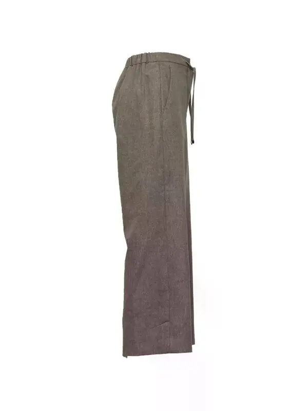 Max Mara Floria Drawstring Flannel Trousers