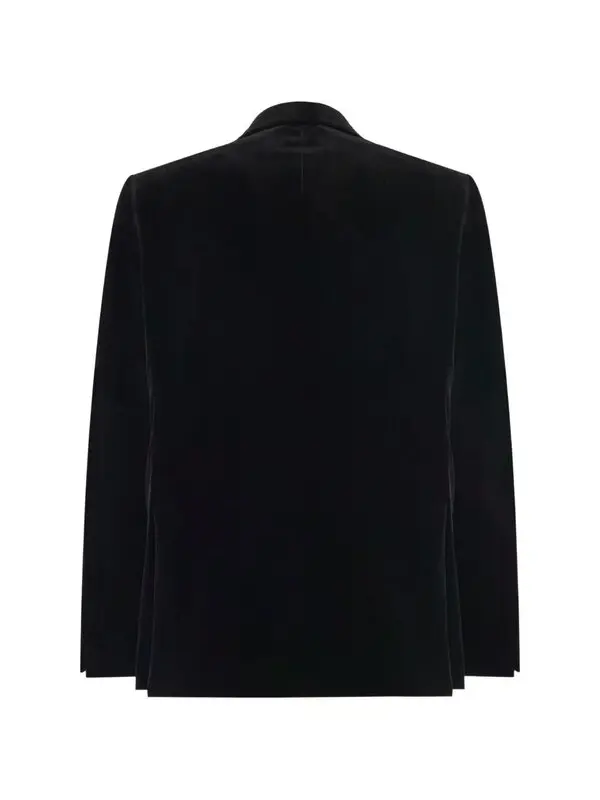 LARDINI Velvet Peak-lapel Blazer