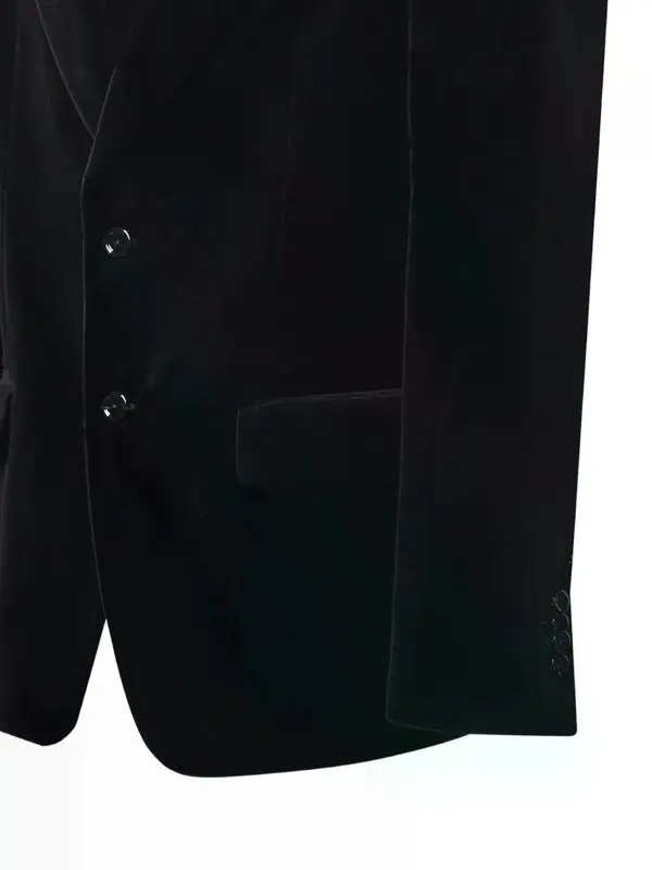LARDINI Velvet Peak-lapel Blazer