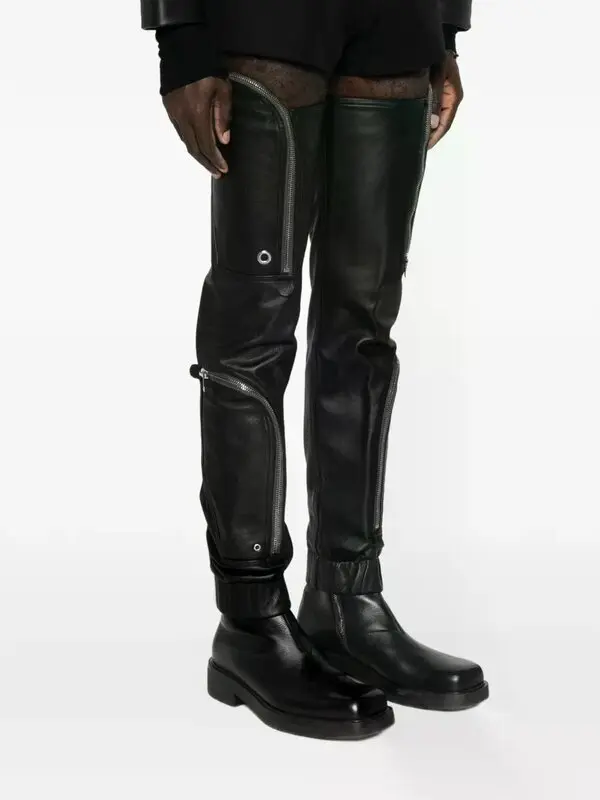 Rick Owens Cargo Leather Trousers
