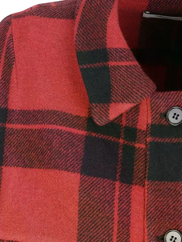 Sibel Saral Fringe-trim Plaid Jacket