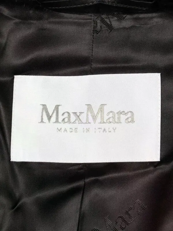 Max Mara 2010s Tedgirl Coat - Black