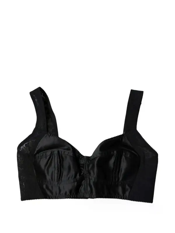 Dolce & Gabbana Lace-trim Satin Bra