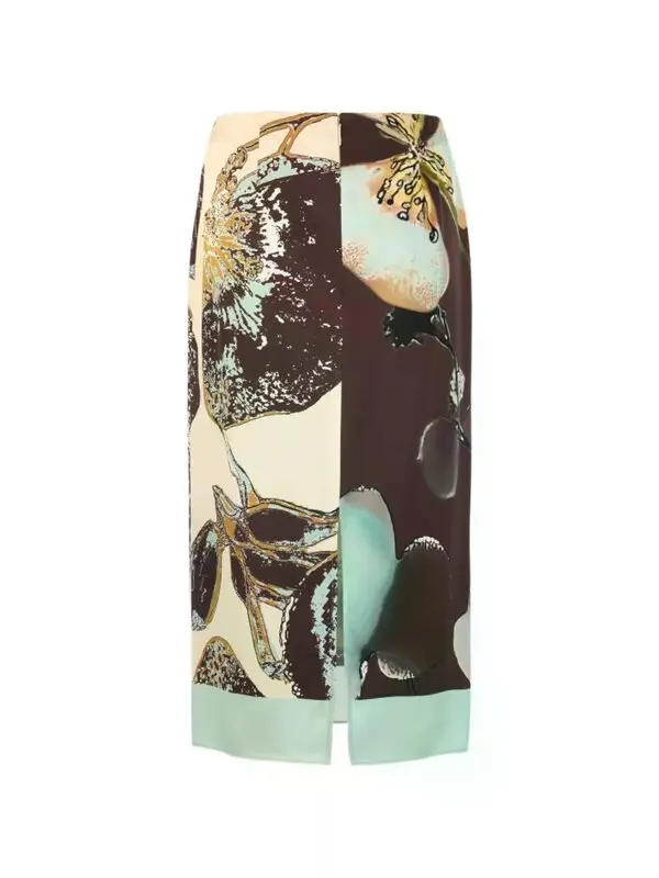 MARCCAIN Floral-print Midi Skirt