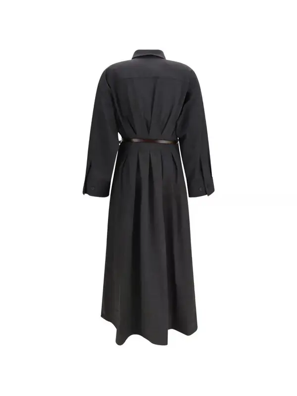 P.a.r.o.s.h Belted Pleated-waist Dress
