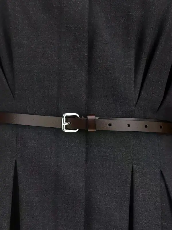 P.a.r.o.s.h Belted Pleated-waist Dress