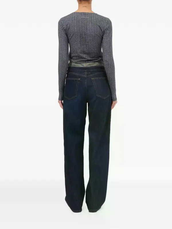 MAISON MARGIELA Raw-edge Straight-leg Jeans