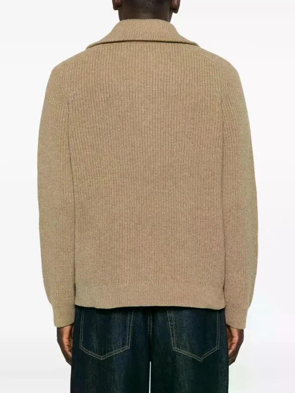 Samsøe Samsøe Sarick Ribbed-knit Quarter-zip Sweater