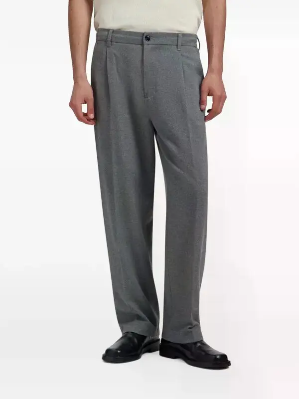 OLAF Pleated Straight-leg Trousers