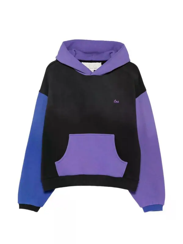 ERL Colour-block Logo-patch Hoodie