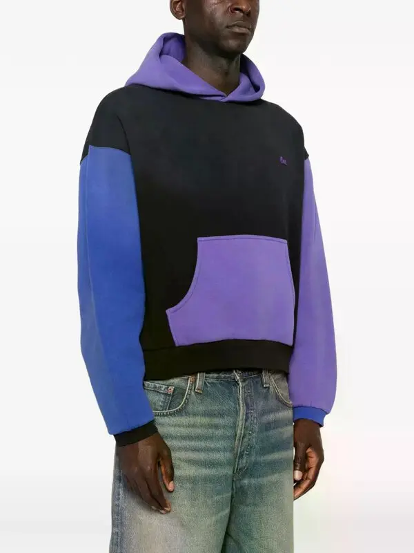 ERL Colour-block Logo-patch Hoodie