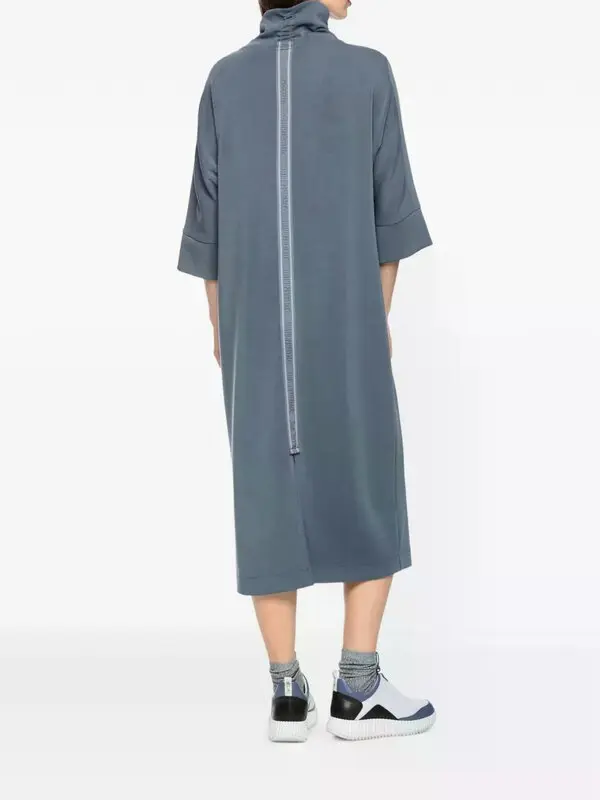 MARCCAIN Drawstring Hooded Midi Dress