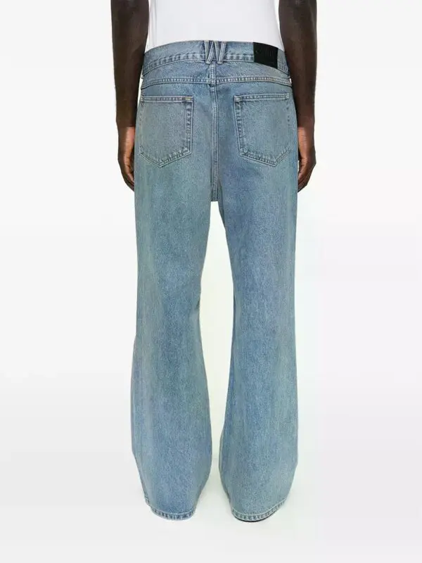 WILLY CHAVARRIA Faded Wide-leg Jeans