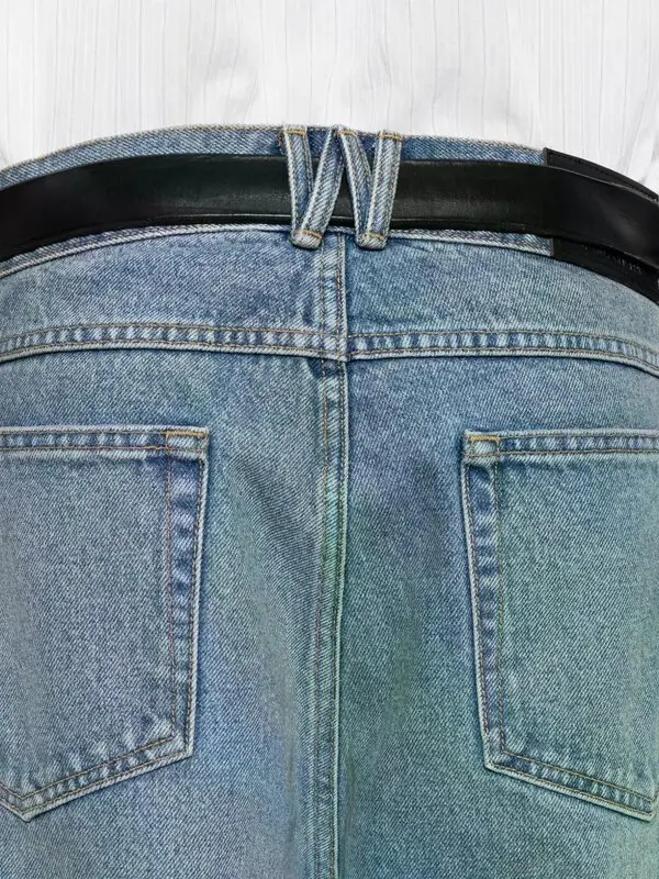 WILLY CHAVARRIA Faded Wide-leg Jeans
