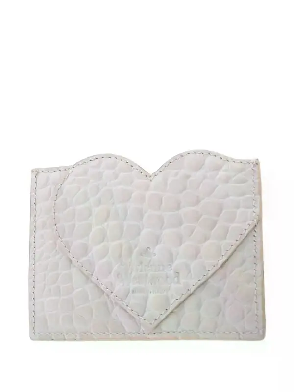 VIVIENNE WESTWOOD Heart Croc-effect Card Holder