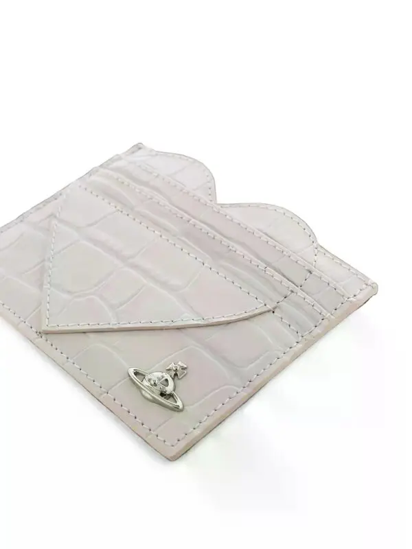 VIVIENNE WESTWOOD Heart Croc-effect Card Holder