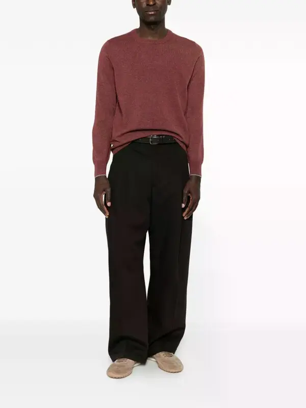 Brunello Cucinelli Crew-neck Long-sleeve Sweater