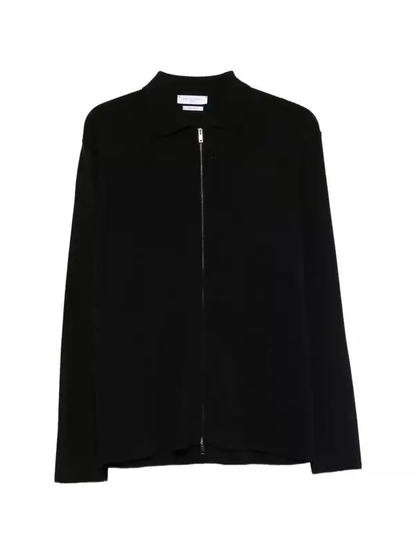 DANIELE FIESOLI Zip-up Wool Cardigan - Black