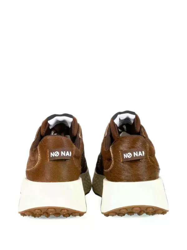 NO NAME Carter Glitter-logo Calf Hair Sneakers