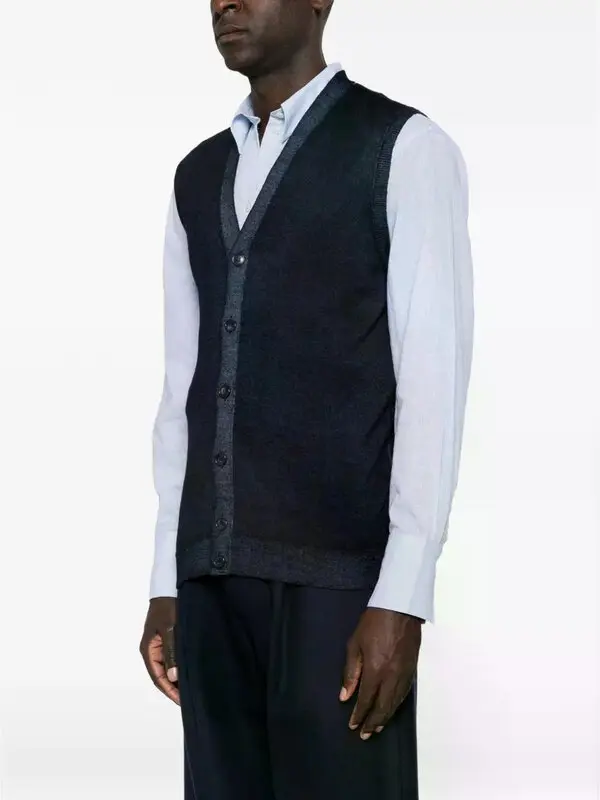 DANIELE FIESOLI V-neck Button-up Vest