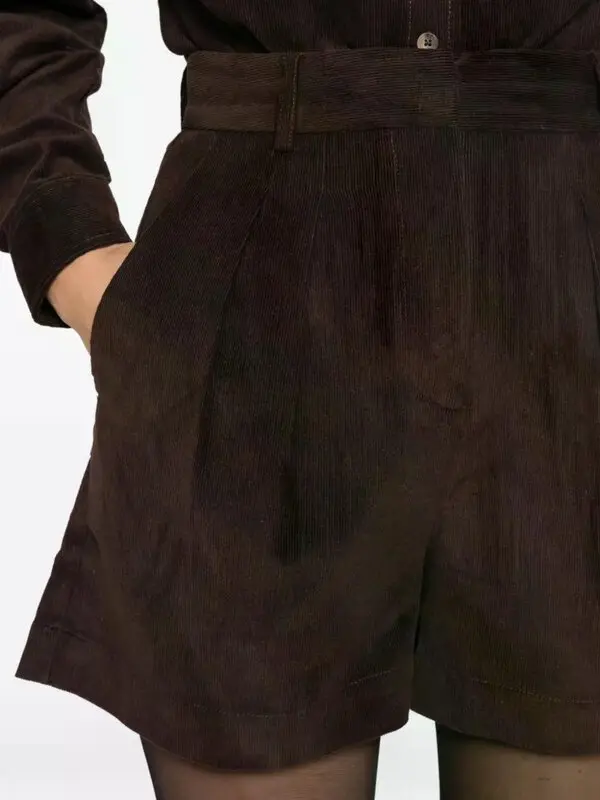 MC2 SAINT BARTH Pleated Corduroy Shorts