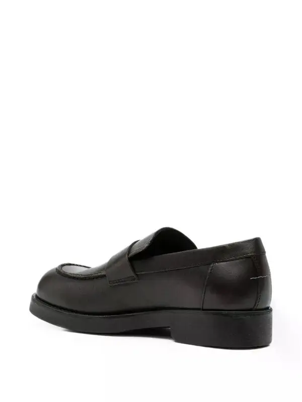 MAISON MARGIELA Logo-embossed Leather Loafers
