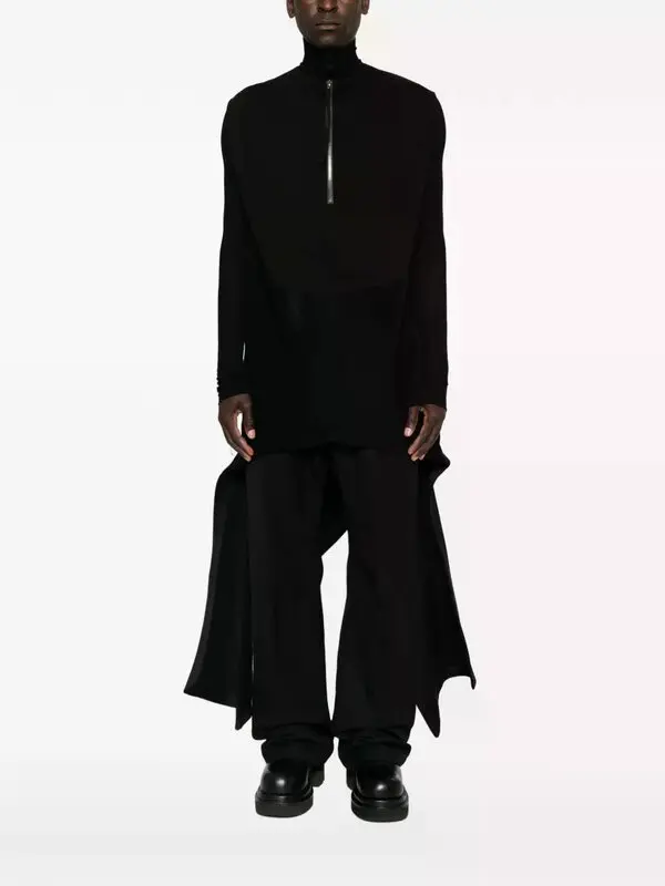 Rick Owens Asymmetric Panelled Sweater