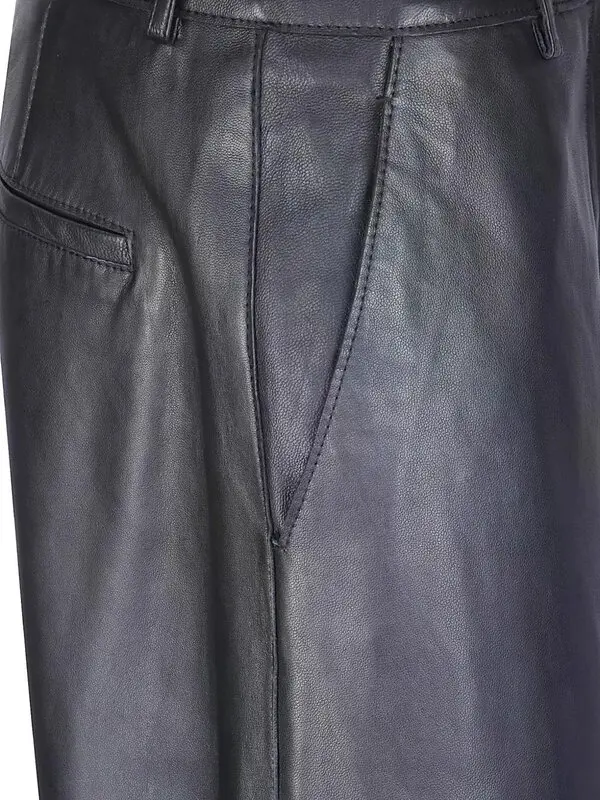 P.a.r.o.s.h Leather Panelled Trousers