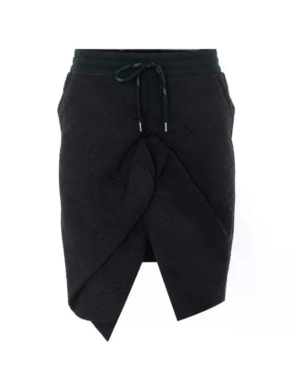 VIVIENNE WESTWOOD Asymmetric Jacquard-pattern Skirt - Black