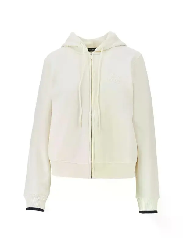 Emporio Armani Logo-embroidered Zip-up Hoodie