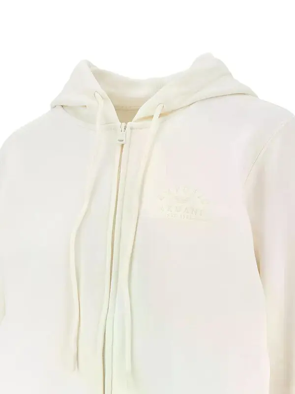 Emporio Armani Logo-embroidered Zip-up Hoodie