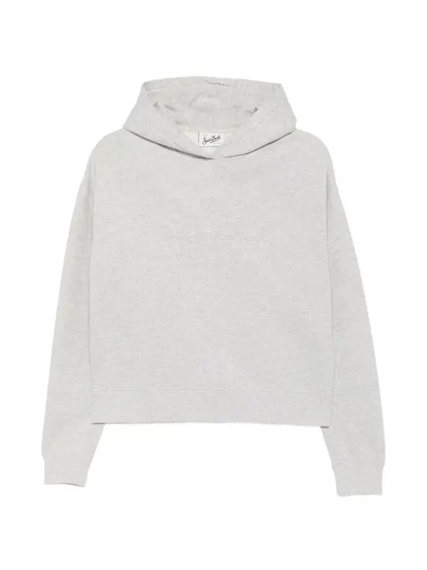 MC2 SAINT BARTH Logo-embroidered Hoodie - Grey