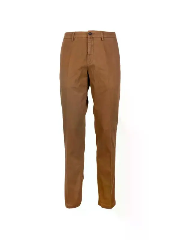 SIVIGLIA Straight-leg Chino Trousers - Brown