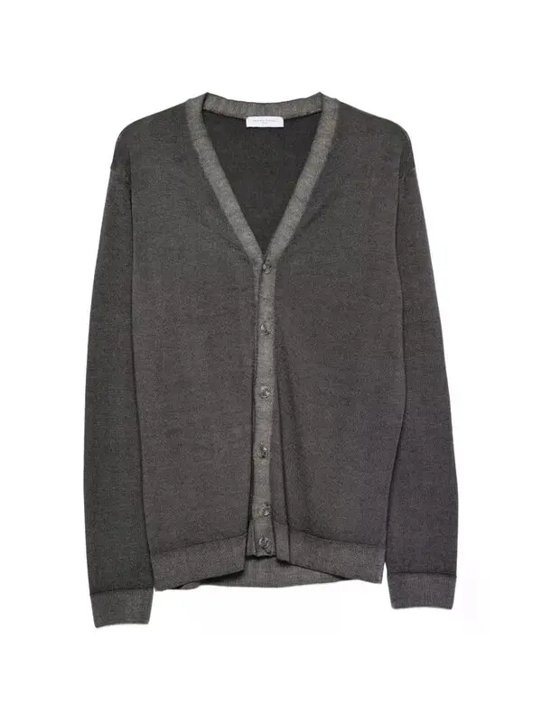 DANIELE FIESOLI Button-up Wool Cardigan - Grey
