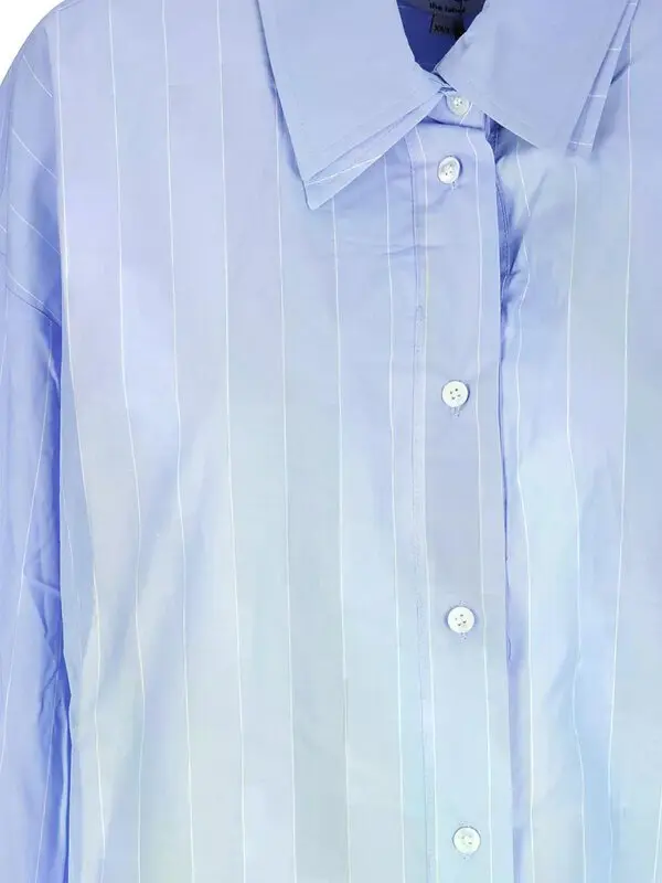 LA PISCINE Pinstriped Oversized Shirt