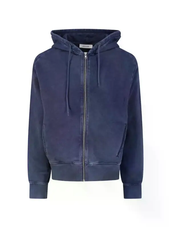 ENTIRE STUDIOS Faded Zip-up Hoodie - Blue